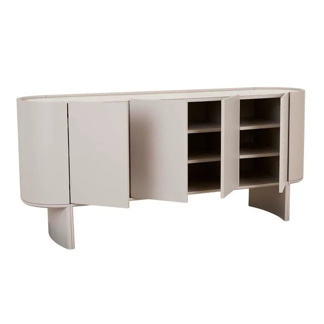Tucci Buffet - Moon Grey - Matt Husk – Ikos Home Pty Ltd